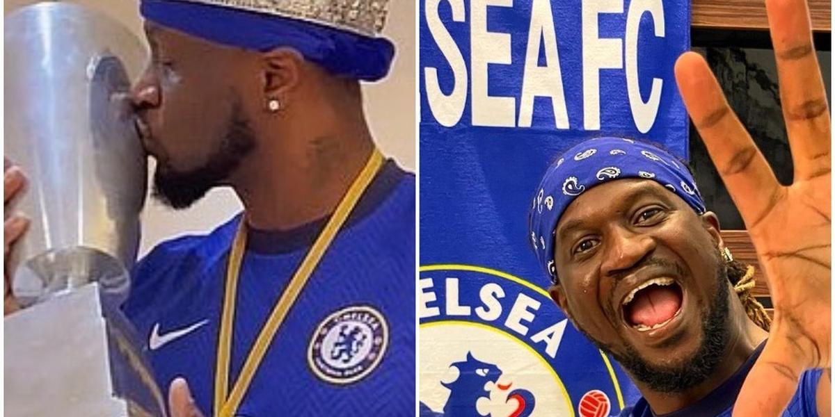 Nigerian celebrity Chelsea fans, the P-Square brothers can’t keep calm ...
