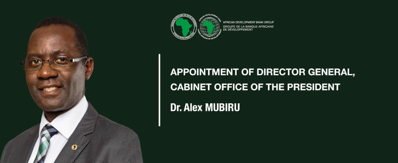 African Development Bank appoints Dr. Alex Mubiru as Director General ...